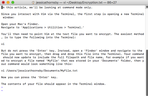 Encrypt Any Text File Using Vim